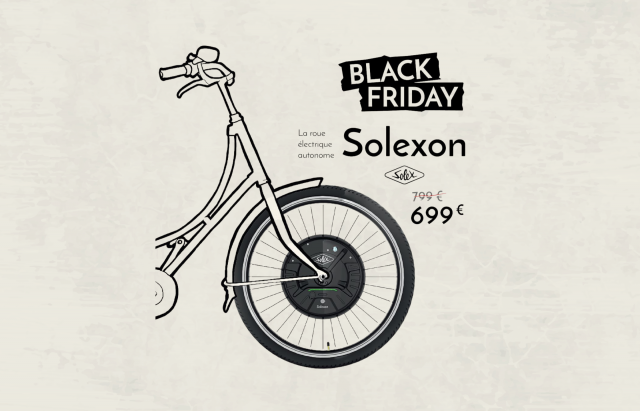 Solex | Black Friday : -100€ sur la roue Solexon